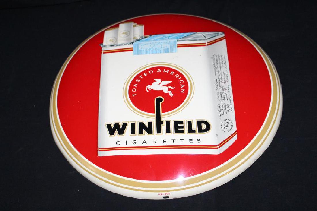 WINFIELD TOASTED AMERICAN CIGARETTES TIN SIGN