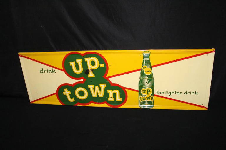 Drink Uptown Soda Pop Tin Sign