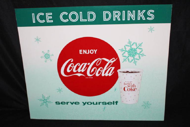 RARE NOS COCA COLA DIXIE CUP SNOWFLAKE SODA SIGN - Feb 09, 2019 ...
