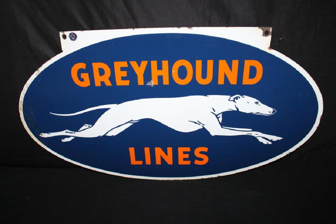 PORCELAIN GREYHOUND BUS DEPOT SIGN - Feb 09, 2019 | Millers Auction Co ...