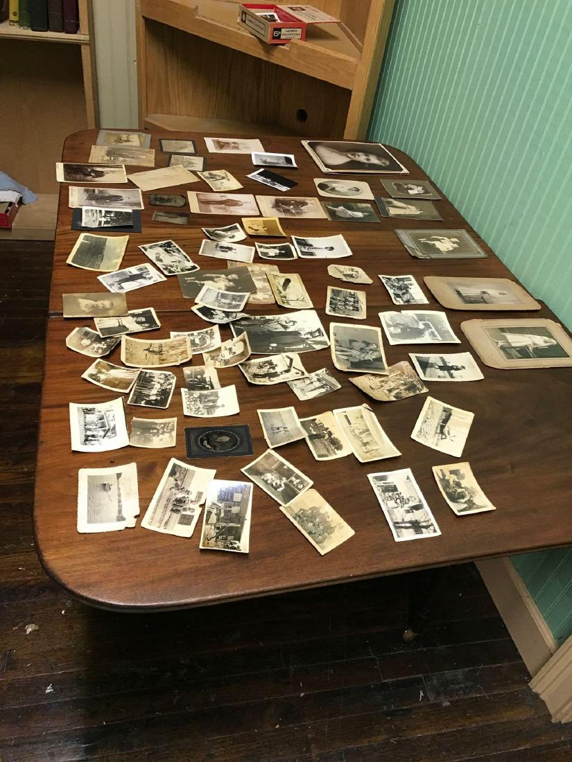 Huge assortment of vintage and tin type photographs