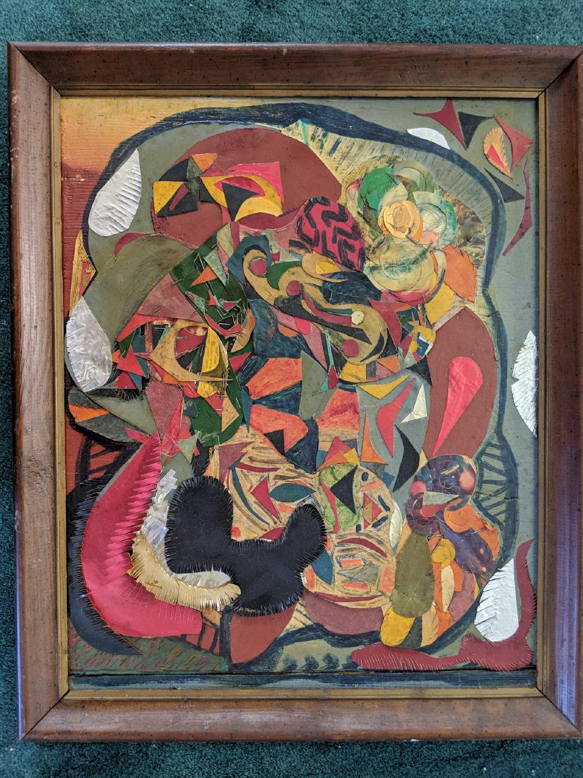 c1990 Sam Johnson Chicago Black Outsider Art Paper