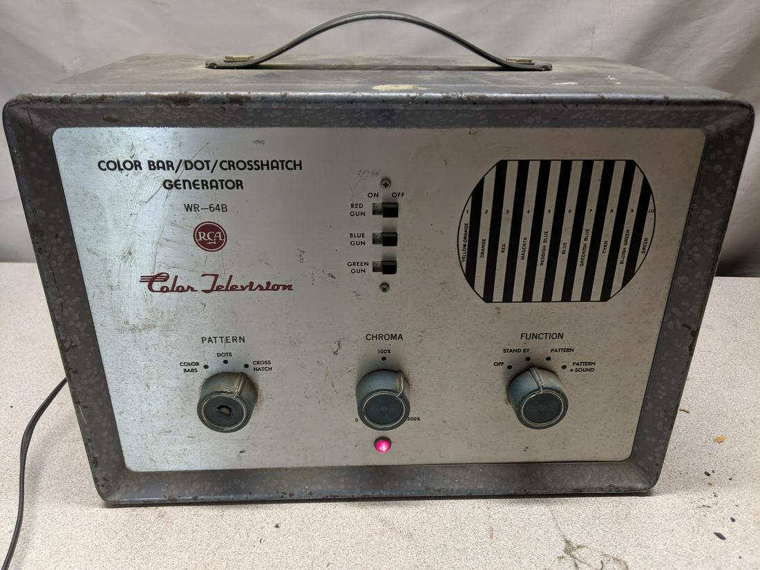 Rca Color Television Tv Bar Dot Crosshatch Generator