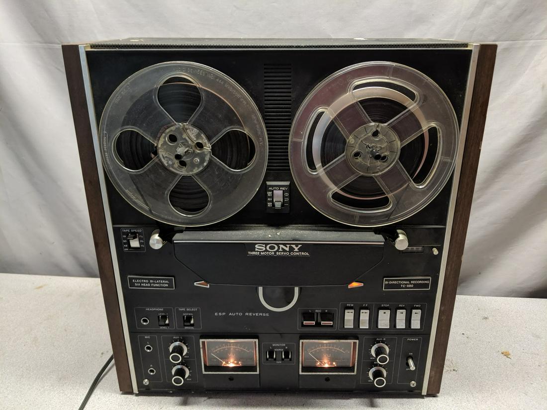 Sony Reel To Reel Tape Recorder Model Tc 580