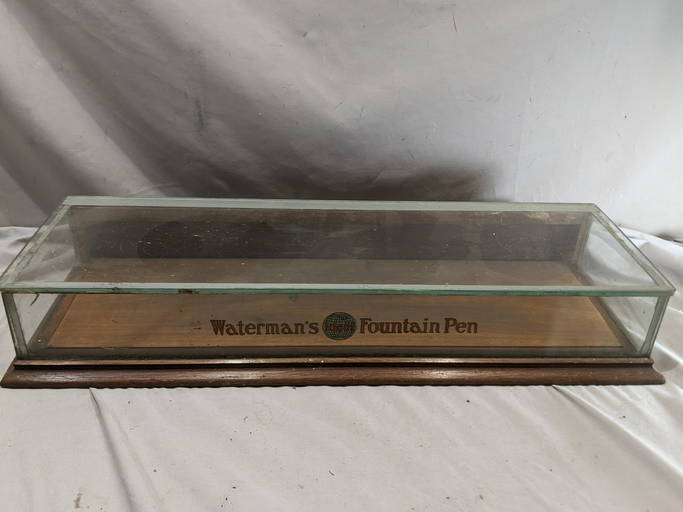 Antique Waterman's Fountain Pen Store Display Case