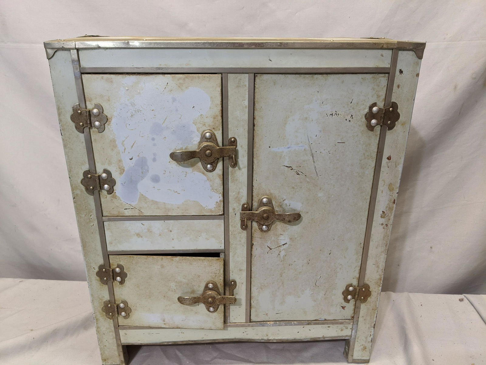 Antique Salesman Sample Ice Box Refrigerator