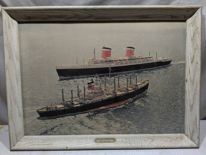 Ss United States & Ss American Challenger Ship Print