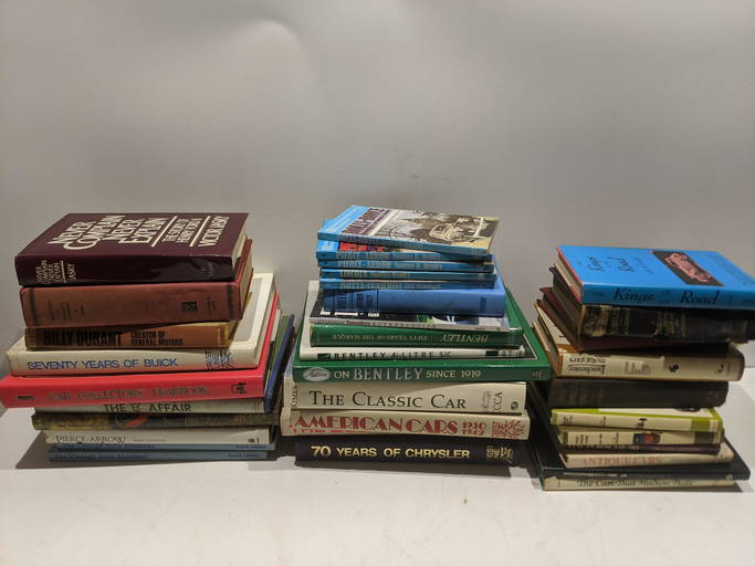 Large Lot Assorted Vintage Antique Car Auto Books