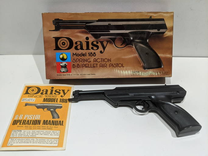 Daisy Model 188 Bb Pellet Air Pistol In Box