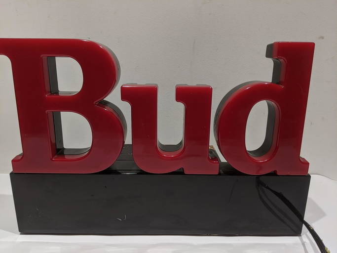1991 Bud Budweiser Beer Everbrite Light Up Sign