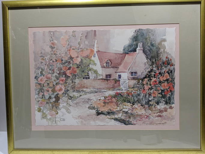 Dalina Darton Cottage Watercolor Painting