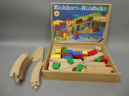 Vintage 1950's Wooden Train Set