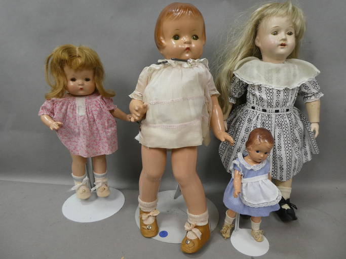 Lot 4 Effanbee Composition Dolls Patsy Girl etc (#10907) on Oct 09 ...