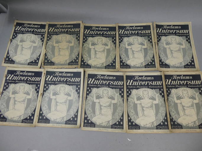 Lot 10 C1913 Reclams Universam German Wwi Era Magazines
