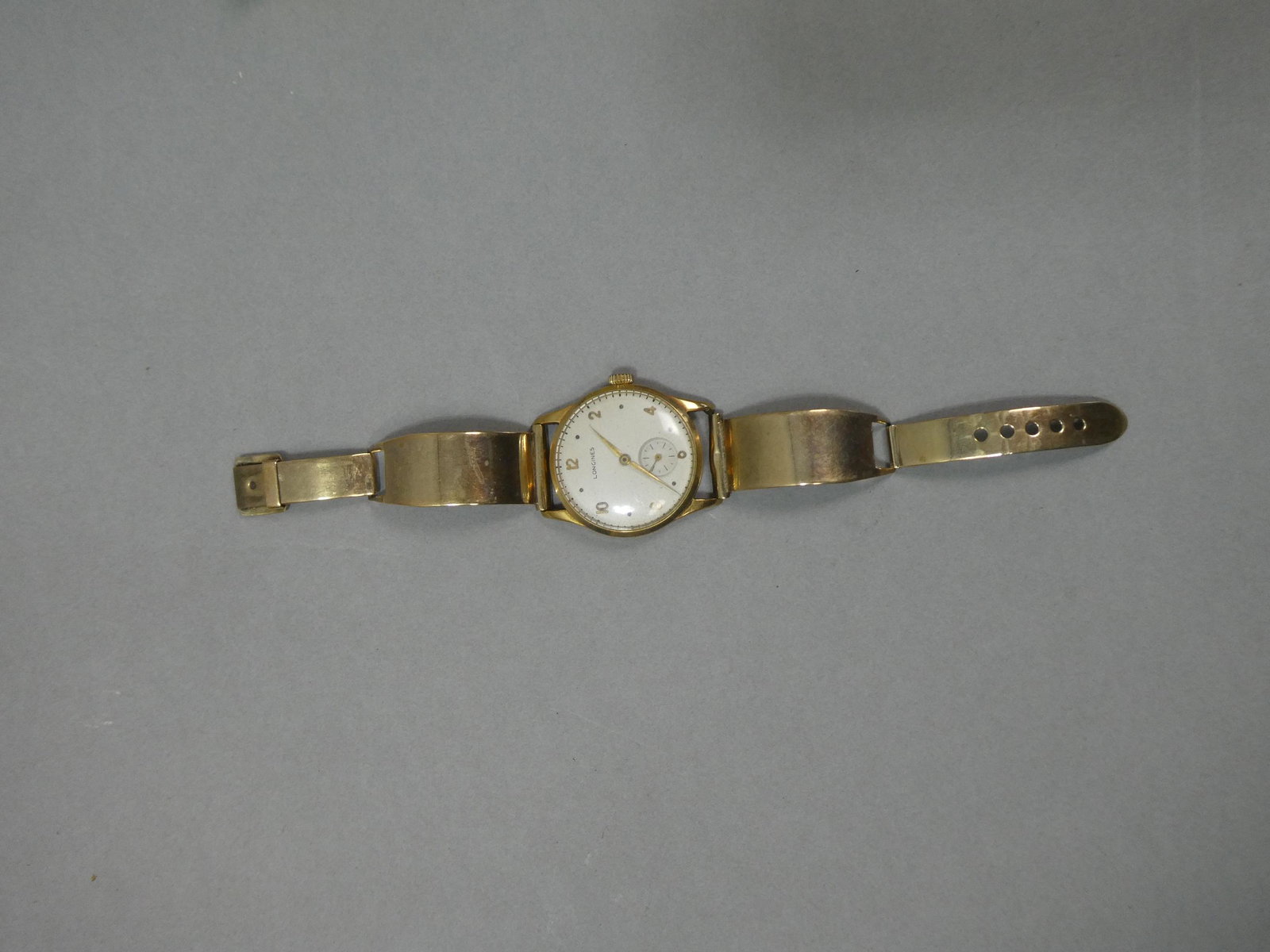 1930's Gemex The Captain 10k Gold Wristwatch Polo Strap W/ Longines ...