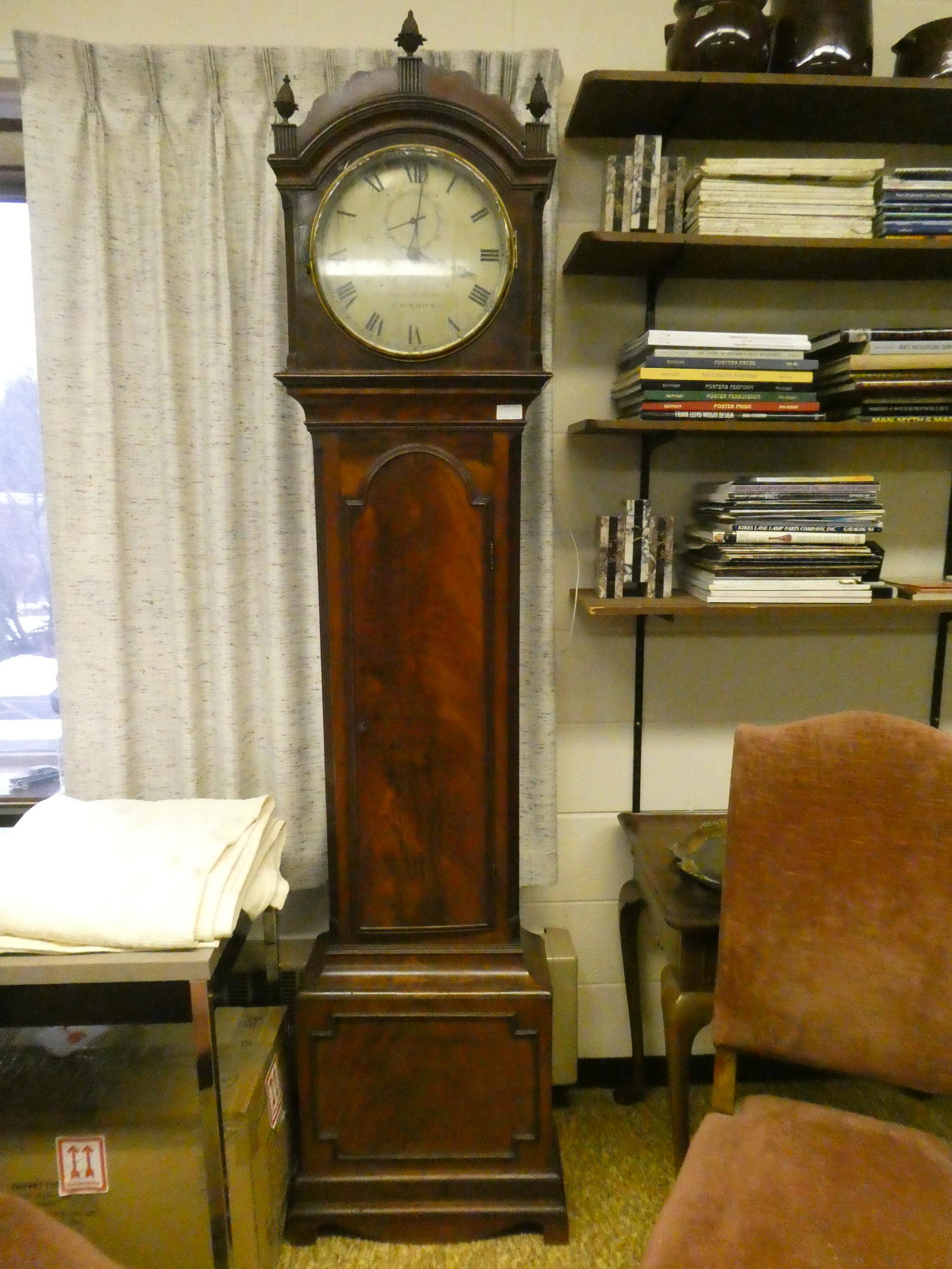 c1840 French CO London England Mahogany Grandfather Clock - Jan 29 ...