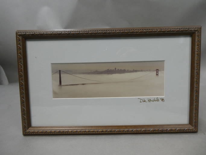 1988 Dik Knoble San Francisco Bridge Signed Photograph