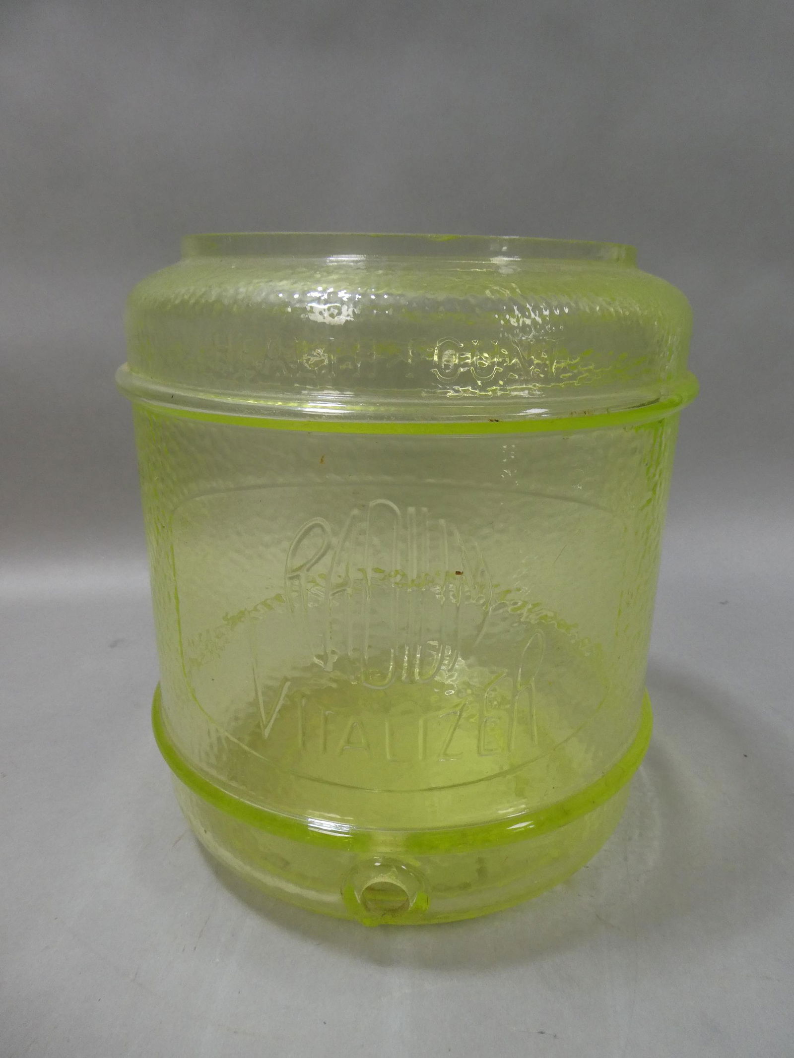 Antique 1920's Vaseline Uranium Radium Vitalizer Water Jar Quack ...