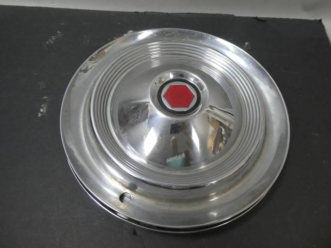 Set 4 1950's Packard Chrome Wheel Hub Cap Covers