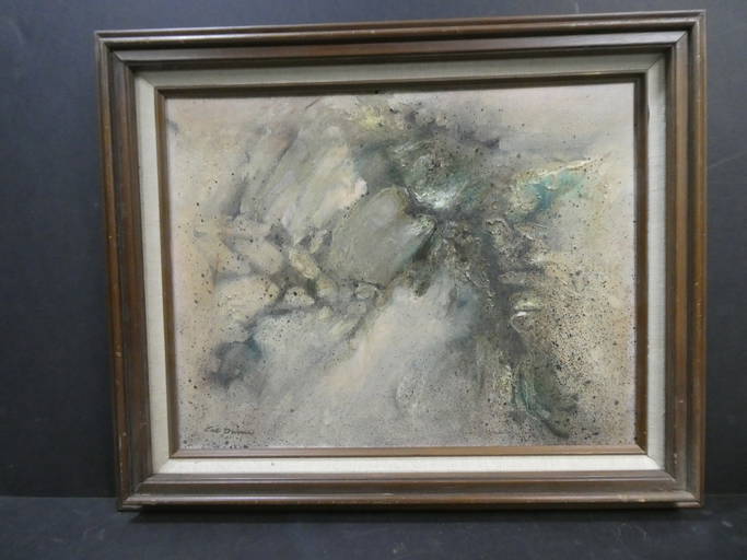 Mcm Calvin Dunn Out There Abstract Oil Painting