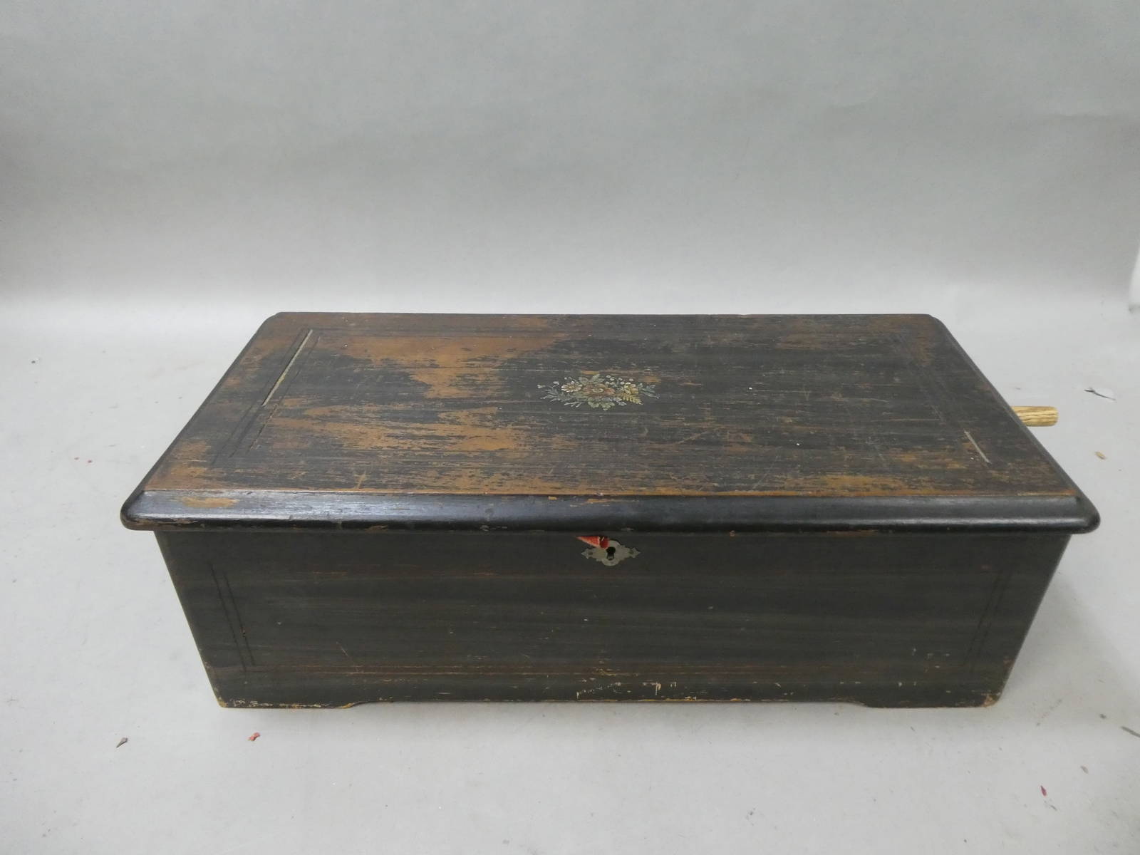 C1888 Swiss 10 Airs Jacot's Cylinder Music Box In Case Auction