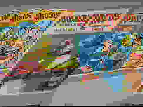 Pair Vintage 1950's Polack Bros Circus Litho Posters Auction