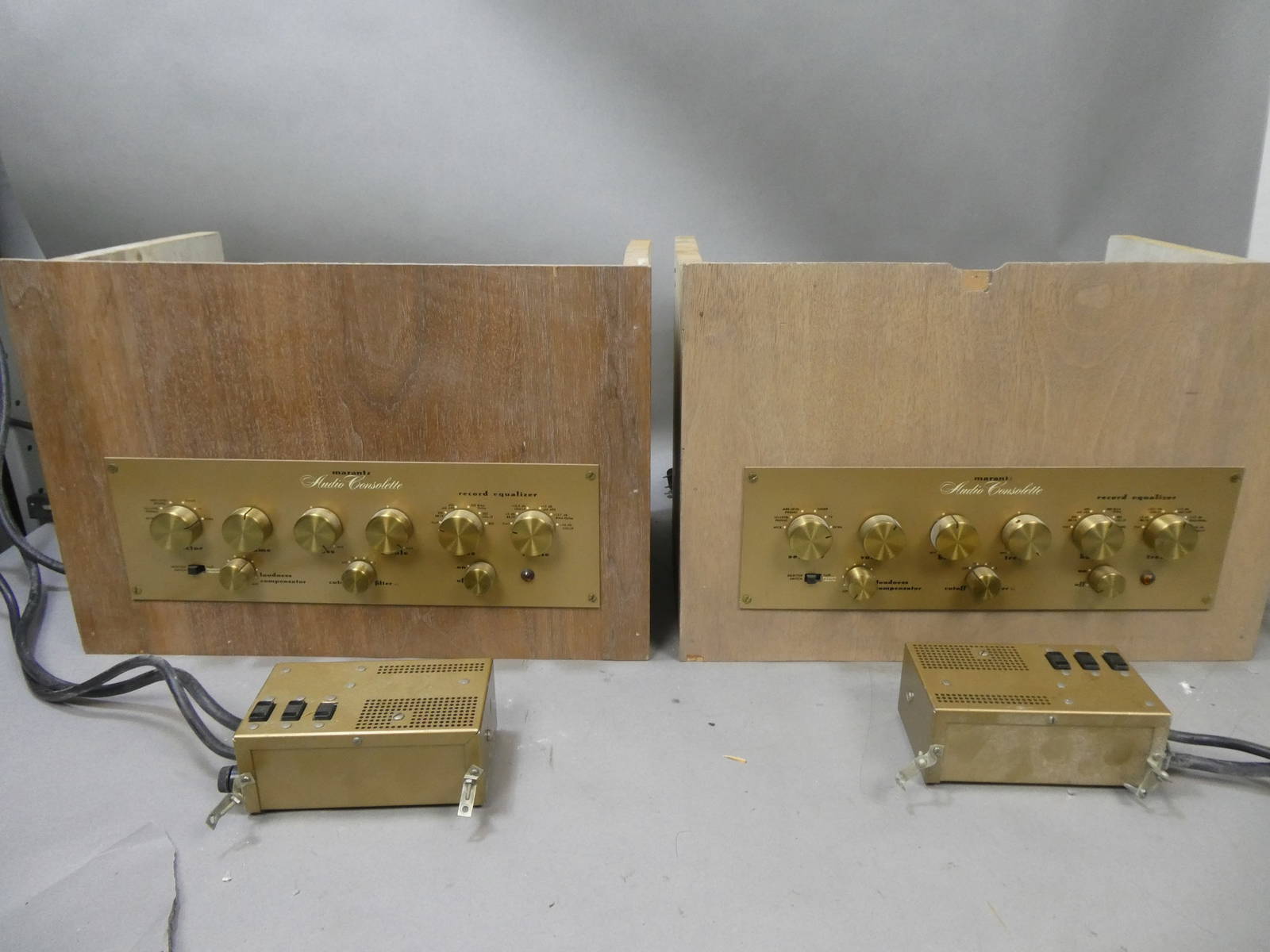 Matched Pair Marantz Model 1 Audio Consolette Preamps W/ Power Supplies ...