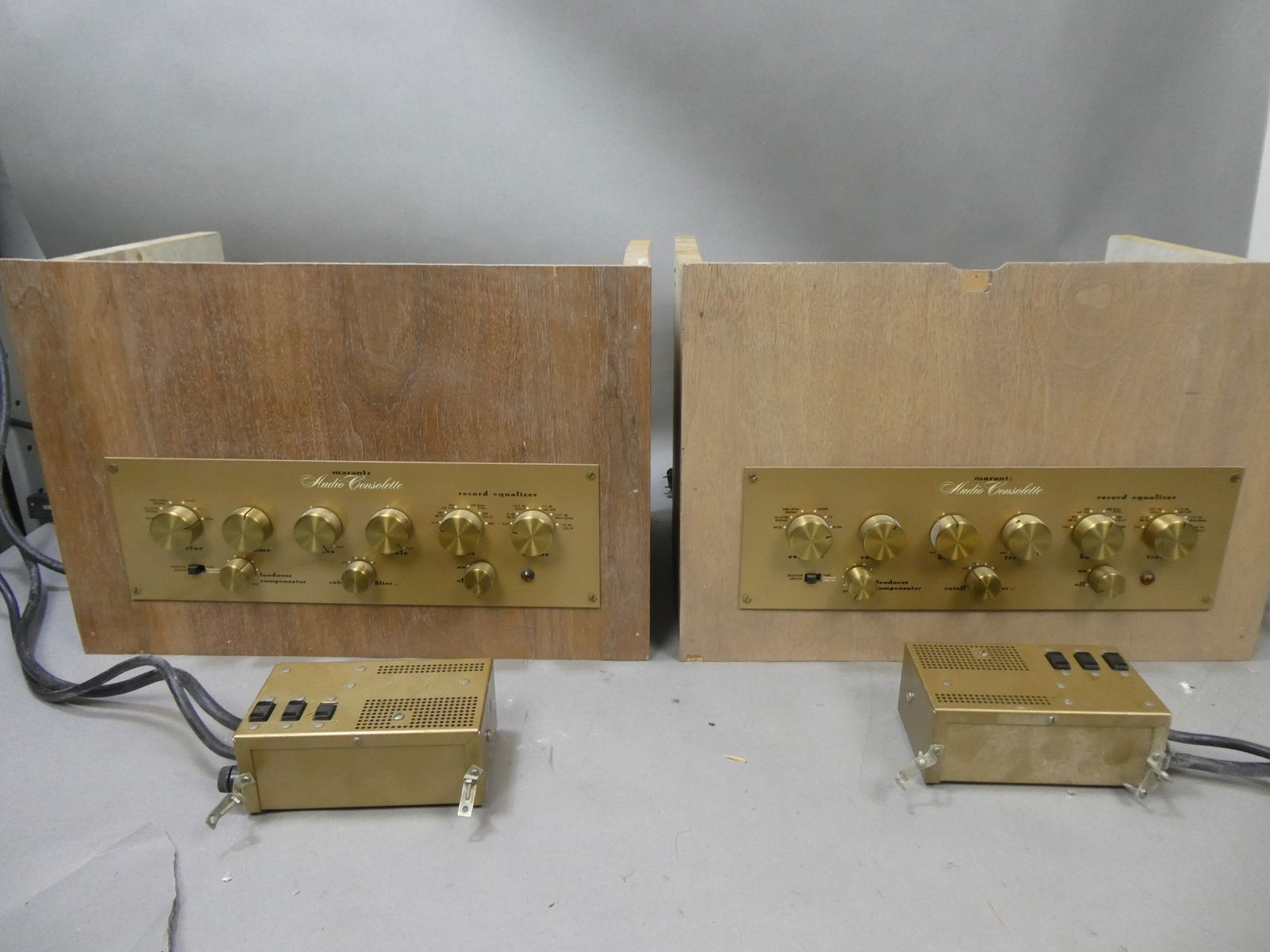 Matched Pair Marantz Model 1 Audio Consolette Preamps W/ Power Supplies ...