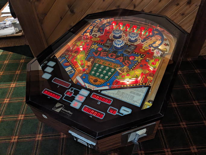 1979 Game Plan Inc Cocktail Vegas Pinball Machine