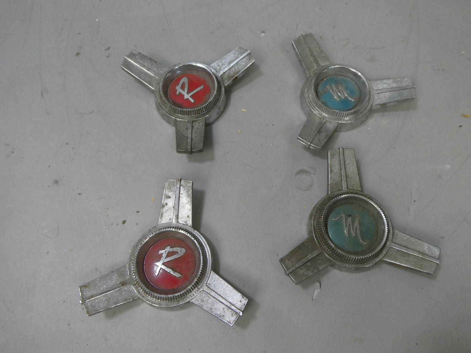 Set 4 Amc Rambler & Marlin Tri Var Spinner Wheel Center Caps Auction