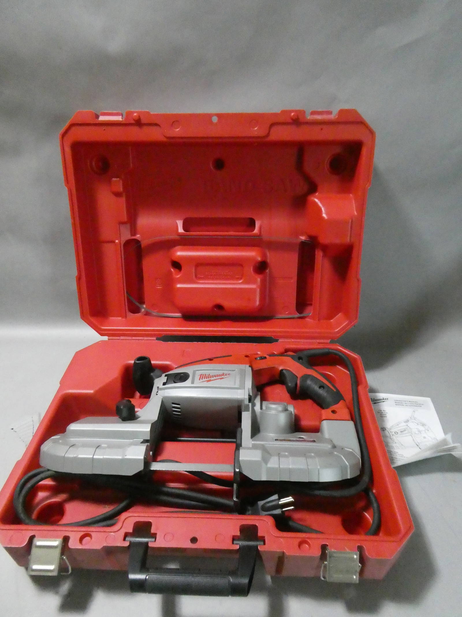 Milwaukee 6230n Deep Cut Variable Hand Held Band Saw & Extra Blade In ...