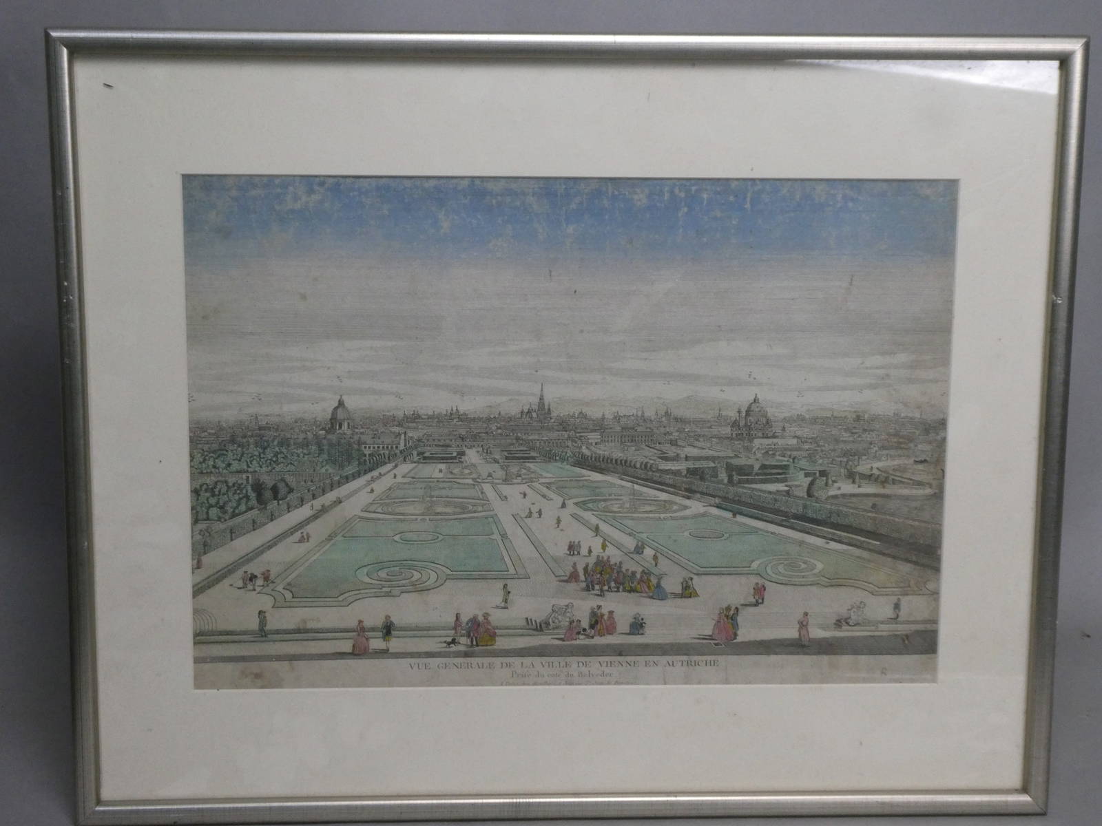 C1780 Antique Color Engraving Of Vienna Vue Generale De La Ville De ...