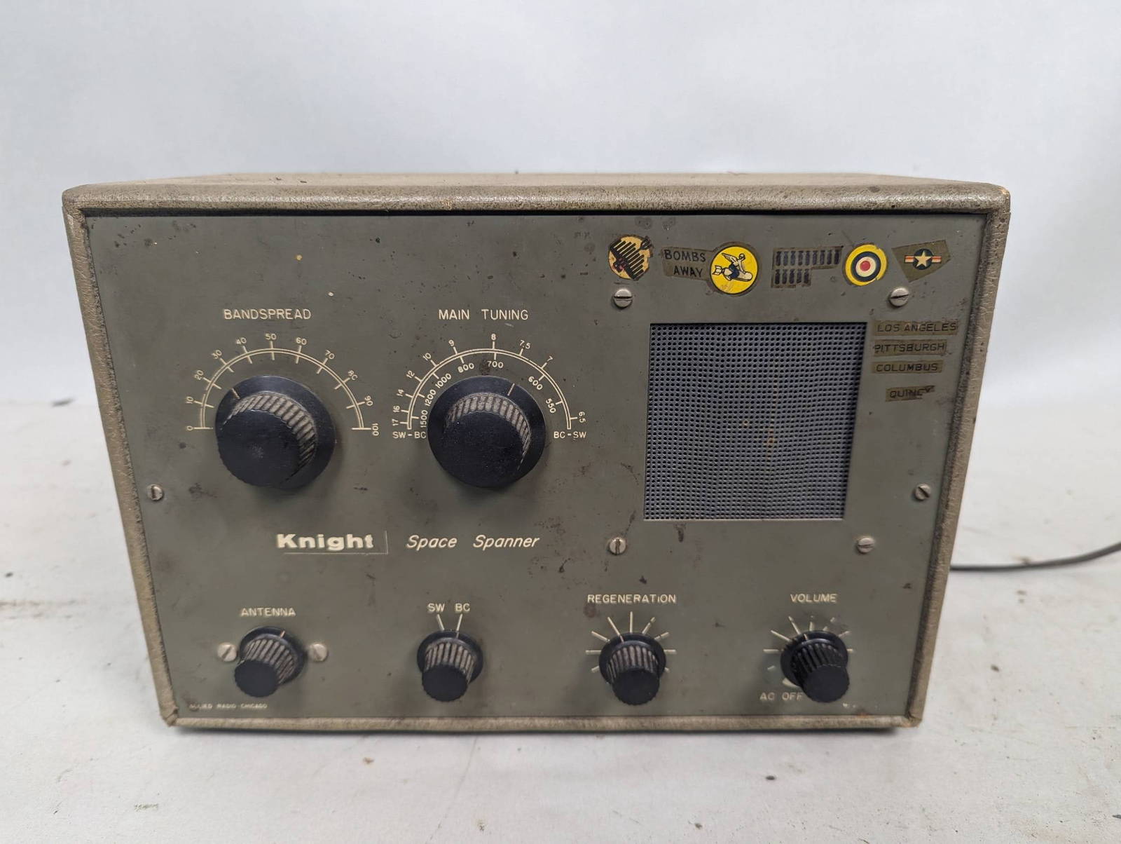 Knight Space Spanner Vintage Receiver Shortwave Radio Auction