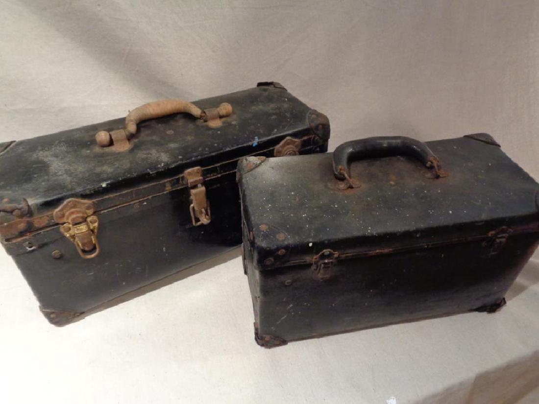 Two Antique Bell System Tool Boxes