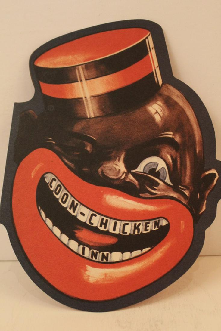 Black Americana Coon Chicken Inn Menu; Matches