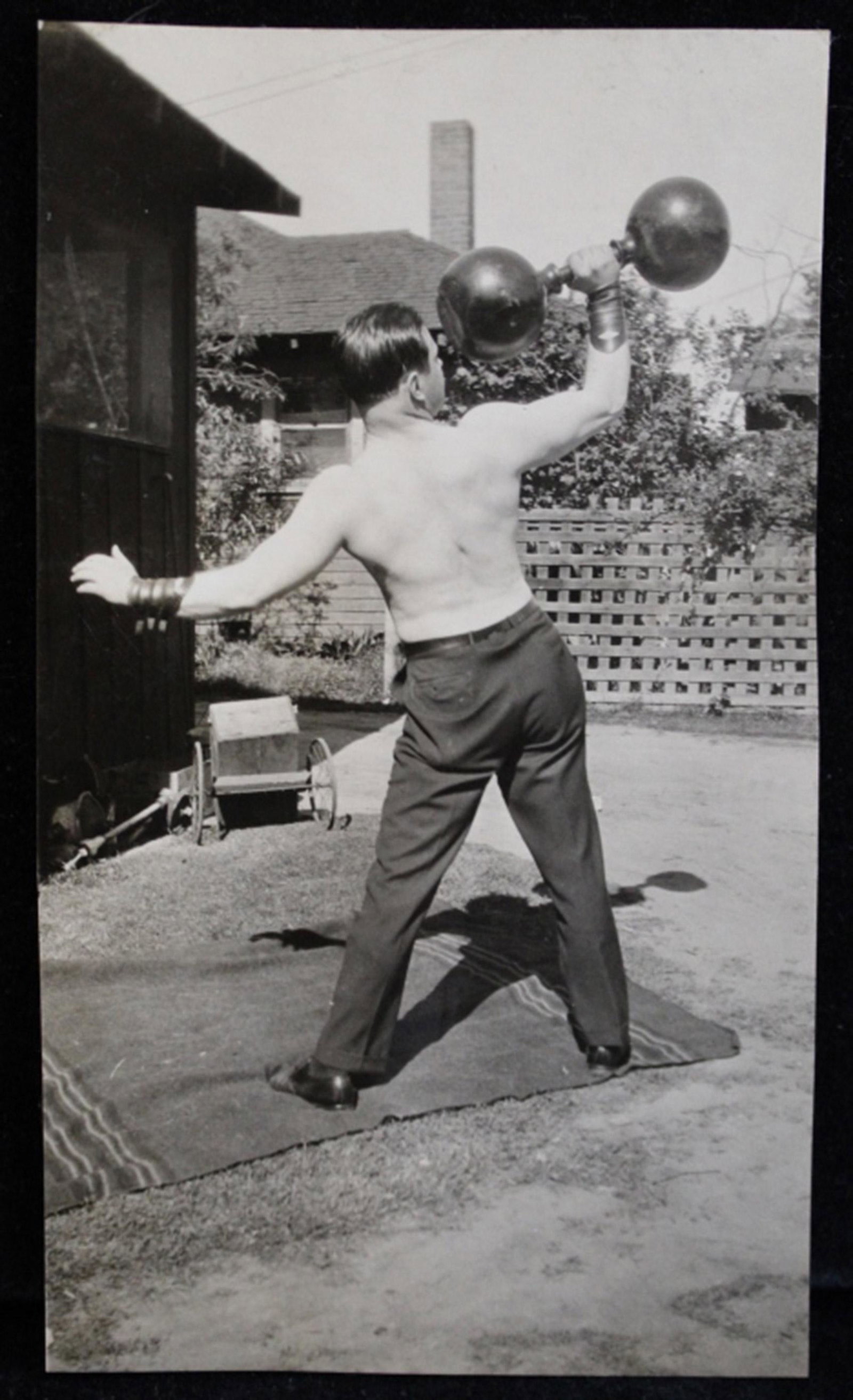 Vintage Snapshot Photographs Of Bodybuilders