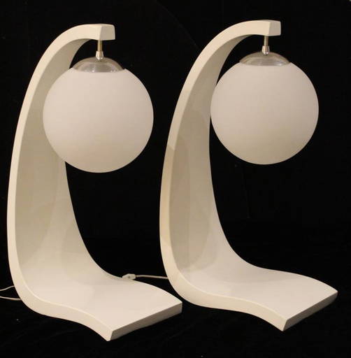 Jack Haywood Sculptural Table Lamps By Modeline