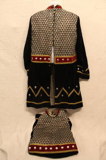 Antique Odd Fellows Black Velvet Guard Costumes