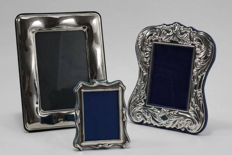 Collection Silver Plate Picture Frames