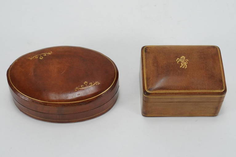 Vintage Italian / Florence Leather Boxes