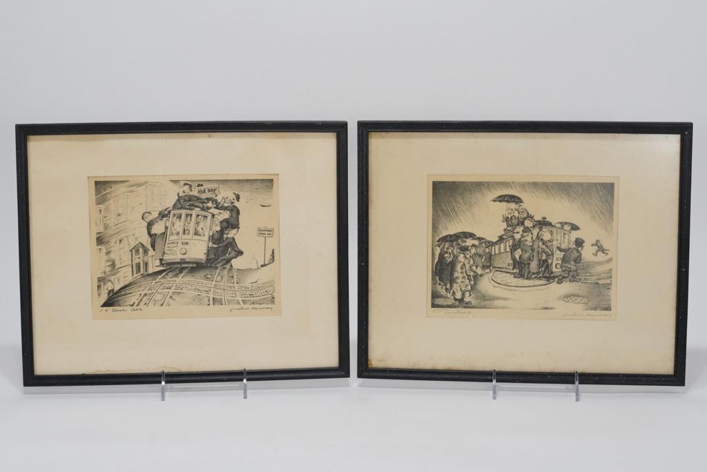 Justin Murray (1912 1987) Signed Lithographs