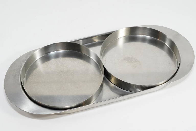 Arne Jacobsen Cylinda Line Tray Set Stelton