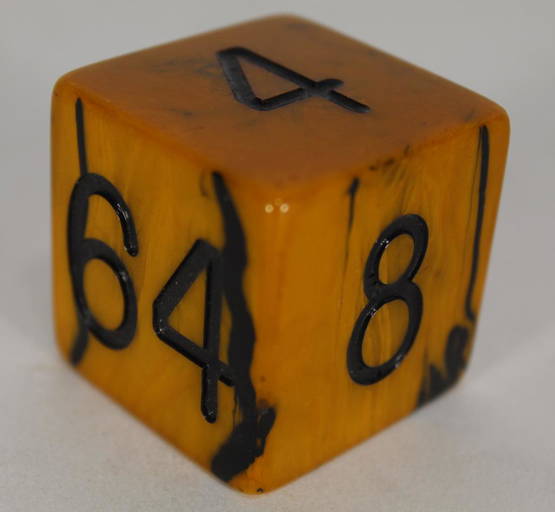 Large Vintage Bakelite Backgammon Doubling Cube