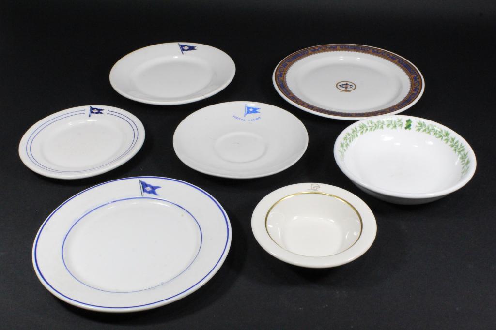 Vintage Cruise & Steamship Line Dinnerware Pieces