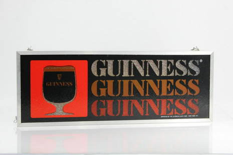 Guinness Lighted Hanging Beer Sign