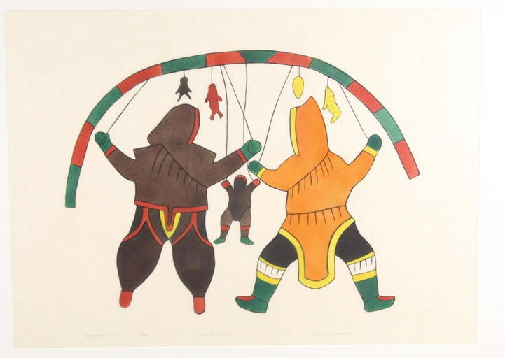 Inuit Print Mona Ohoveluk Serigraph Witchcraft