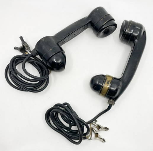 2pc Us Army Signal Corps Wwii Era Headsets