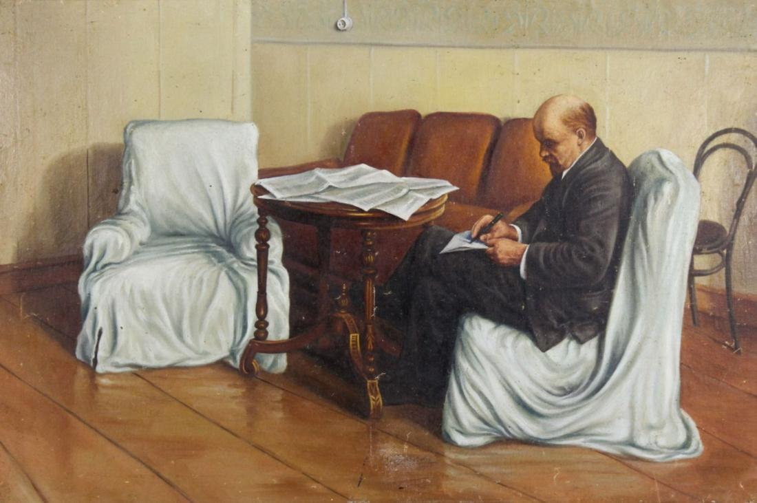 "lenin In Smolny" Oil On Canvas Isaak Brodsky