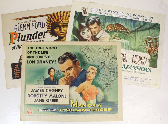 Lot Of 3 Vintage 1950's Movie Posters