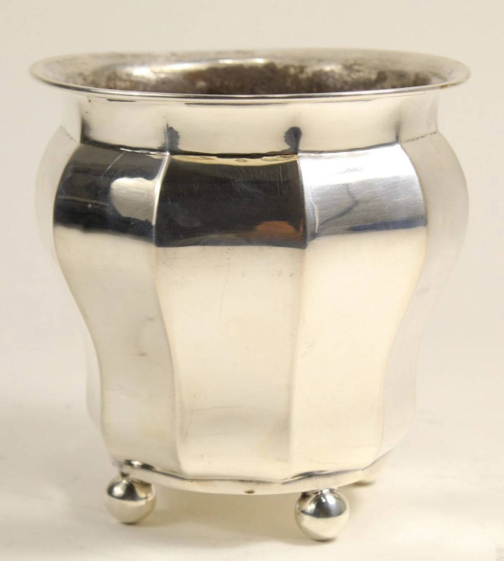 German 800 Silver Cachepot By Jakob Grimminger Auction